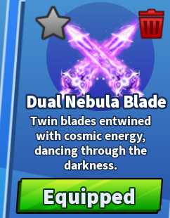 BLADE BALL DUAL NEBULA BLADE