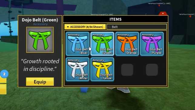 Blox fruit DOJO (ALL BELT)