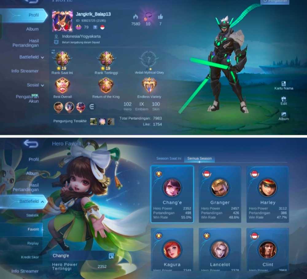 HERO 102|EMBLEM ALL MAX|SKIN 100|10 SKIN SPECIAL|4 SKIN STARLIGHT