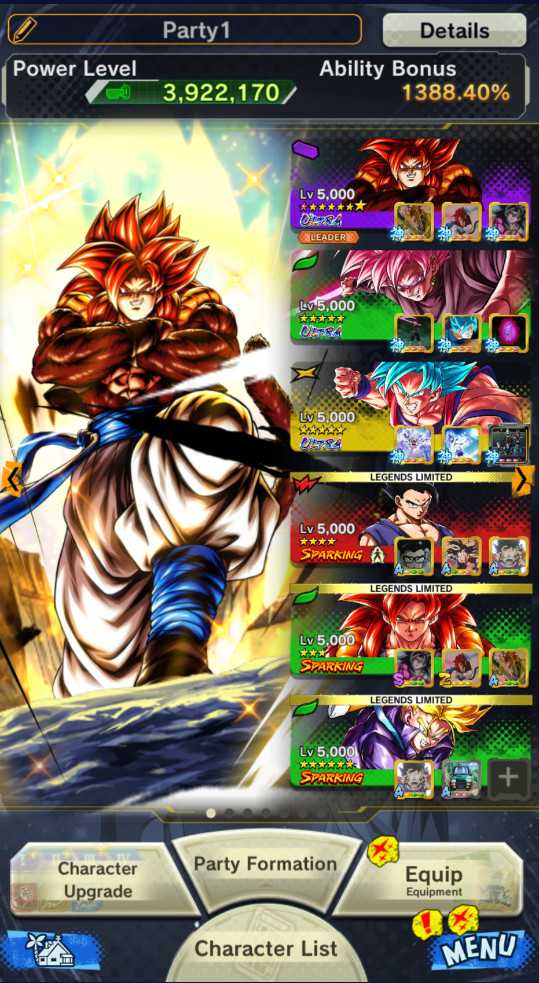 DR686-IOS+Android-4 UL(SS4 Gogeta+Kaioken+Rose)+Team GT+Vip Equipment ...
