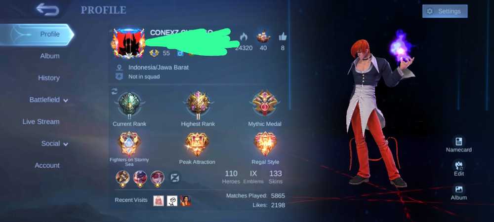 #M1 CHEAP !! 785 MATCHES FRANCO + KOF CHOU + 6 EPIC/EPIC LIMITED SKINS ...