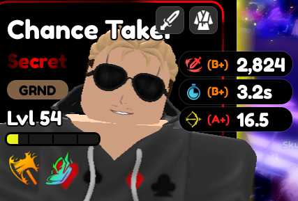 Chance Taker (non evo) Secret double trait