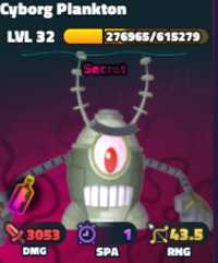 Spongebob Tower Defense | Secret Trait Cyborg Plankton