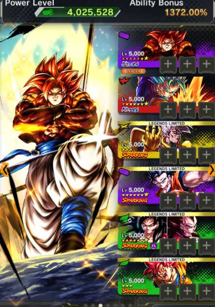 N437 2 UL FUSION (SS4 Gogeta 12s + Vegito Blue 8s) Ultimate Gohan ...