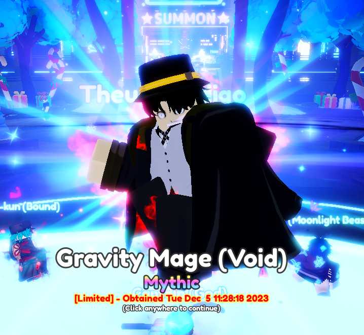 Gravity Mage (Void) - Chuuya - Anime Adventures AA - Roblox