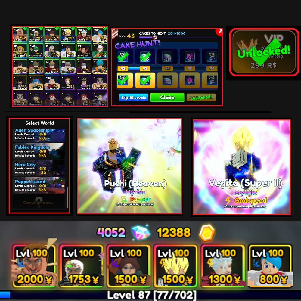 Puchi (Heaven) Evolve Reaper! | High End Account VIP | Anime Adventures ...