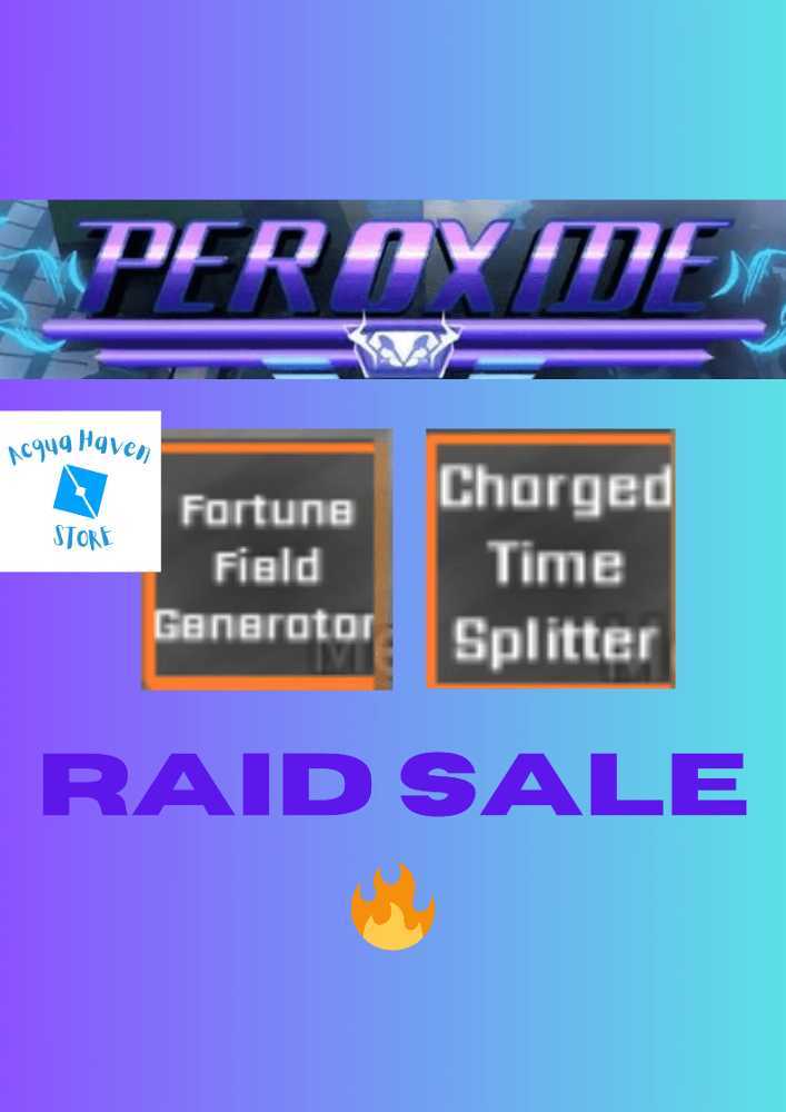 3 Charge Time Splitter + 3 Fortune Field Gen - Peroxide - FAST DELIVERY