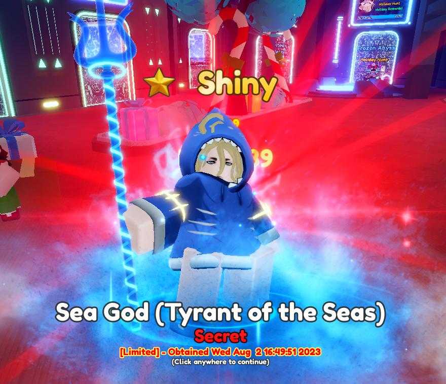 Shiny Sea God (Tyrant of the Seas) -Poseidon | Anime Adventure (AA)