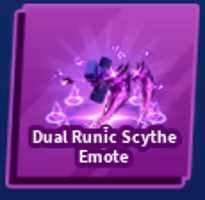 dual runic scythe emote