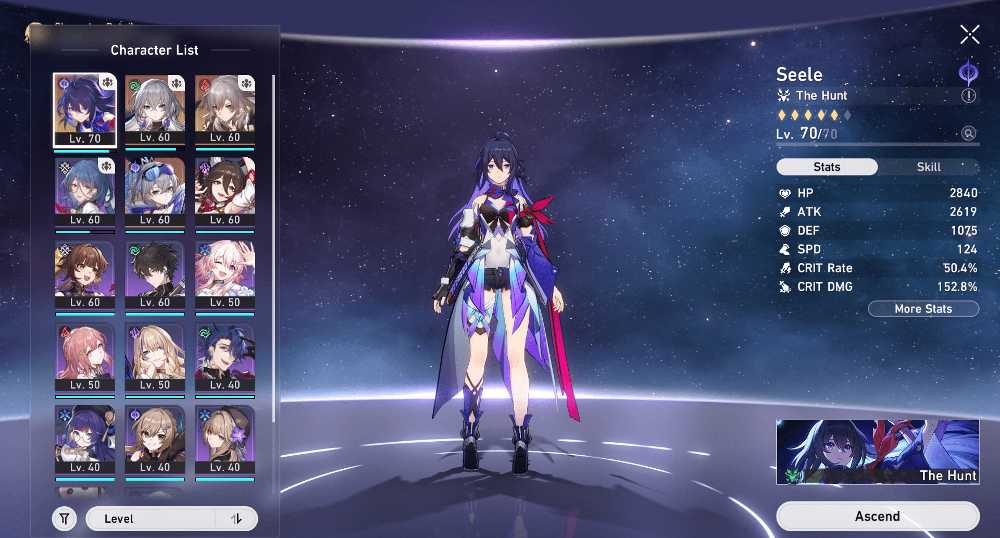 [ASIA] LV53 SEELE SIGN + BRONYA E1 + SILVER WOLF, LC HIMEKO, LC GEPARD