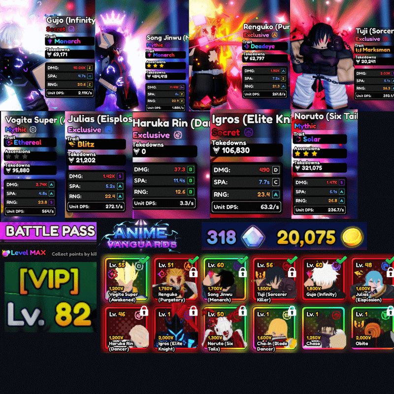 ID811 2 Monarch,10 Evo : Gujo Secret Monarch,Song Jinwu Monarch⭐⭐⭐ ...