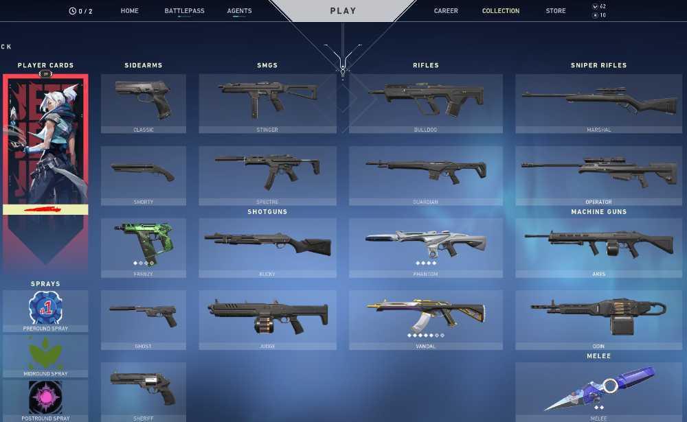 EU Platinum 2 / Valorant Go Knife / Sentinel-Prime Vandal / Ion Phantom ...