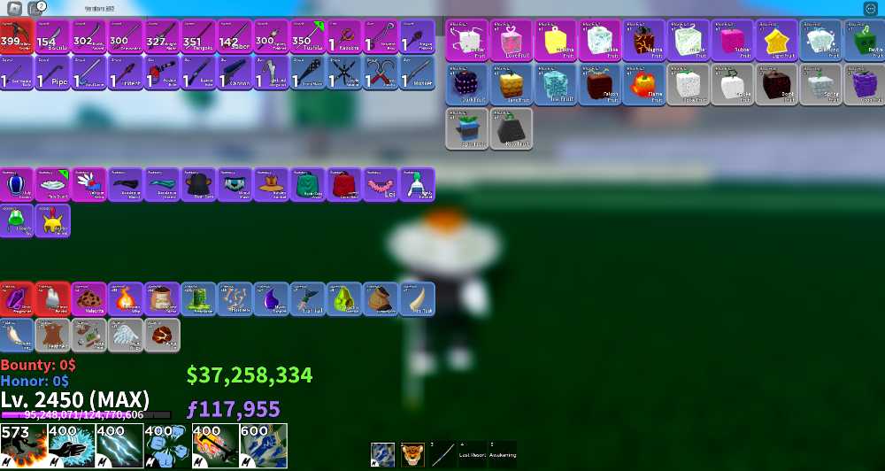 Blox Fruits| Lv2450 | Race Human V4 Tier 1 | God Human + Hallow Scythe ...