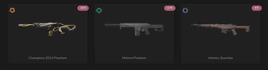 3 SKINS+CHAMPIONS 2024 PHANTOM+POCKET JETT BUDDY+MINIMA PHANTOM ...