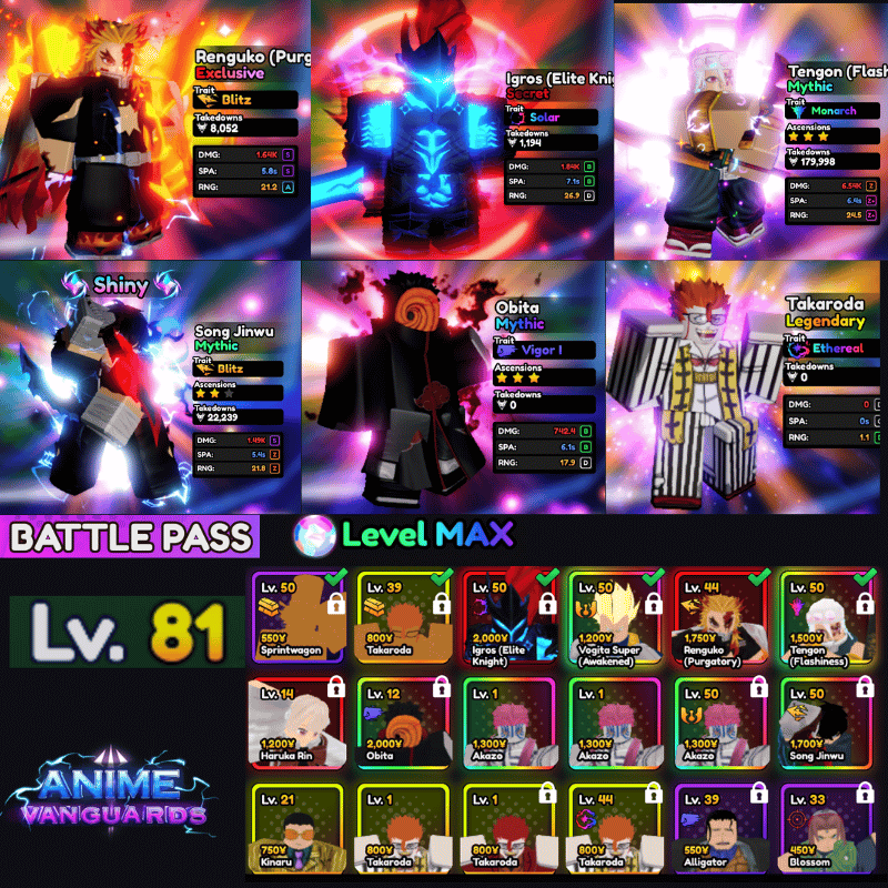 ID235 Tengon Monarch Z/Z+/Z+⭐⭐⭐,Renguko Evo,Igris Evo 0.5%,Shiny Sjw S ...