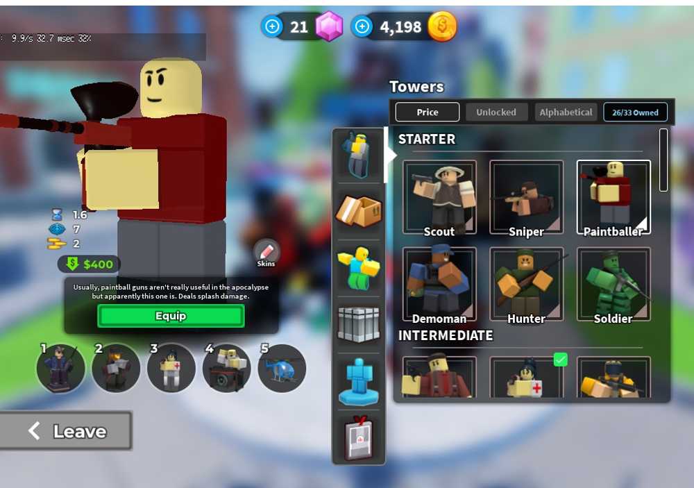 Tower Defense Simulator | TDS | Account