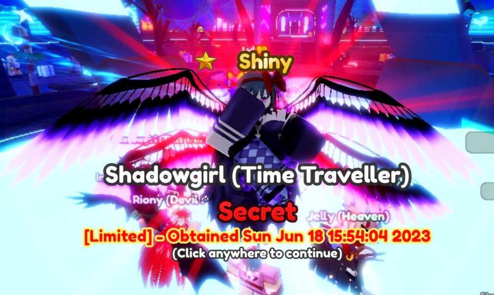 Anime AdventureS] Shiny Shadowgirl (Time Traveller) - Shiny Homuru Evolved