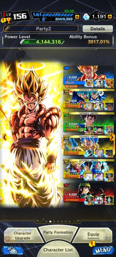 UL gogeta 8sao+LF vegito blue new 9sao+LF goku+ve new 9sao+Zenkai buff+eq God