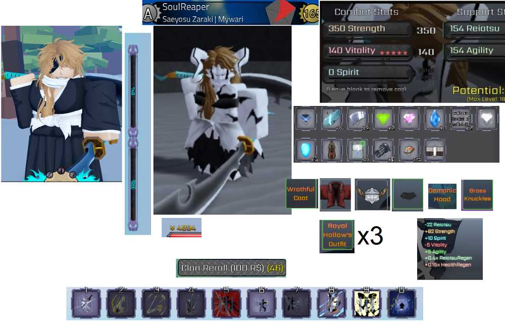 PEROXIDE VASTOR RAGE SOUL REAPER ZARAKI LIGHTNING FULL MAX OP