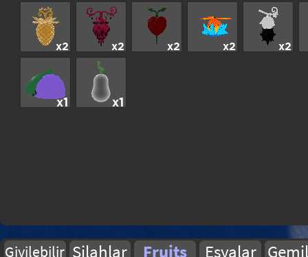 Only 1 stock All Mythical Fruits 2x (Buddha, Ope, Venom, Mochi, Tori)
