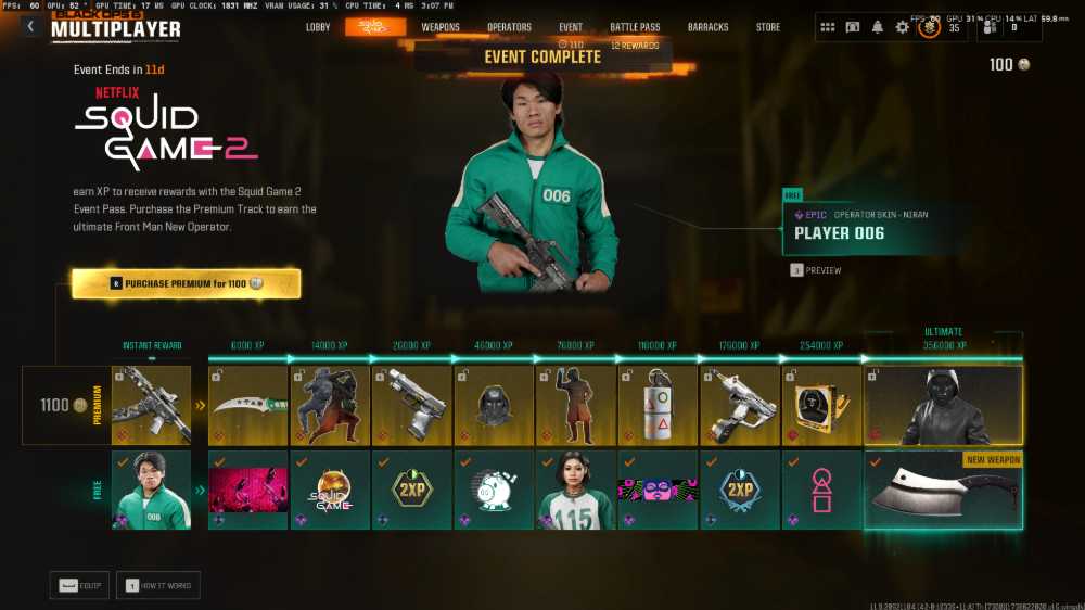 Black Ops 6 / BO6 | 50 wins Completed (Event:free Squid Game Completed ...