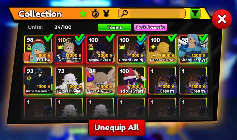 [BEST DEAL] Unique Poseidon, Unique Cream, Golden Menace, Idol (star ...