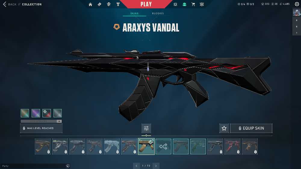 NA 7 PREMIUM SKIN Prosperity + Araxys Vandal + Recon Phantom + Tethered ...