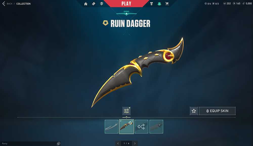 NA | Ruin Dagger, Reaver Vandal, Glitchpop Phantom, Ruin Vandal, Origin ...
