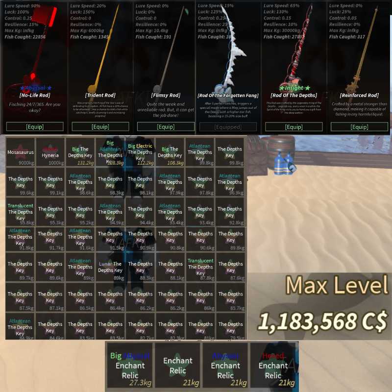 ID229Fisch: Level 750 Max X2 EXP Gamepass - Rod of the Forgotten Fang ...