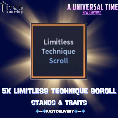 5x Limitless Scroll Technique | A Universal Time | AUT | ROBLOX | FAST ...
