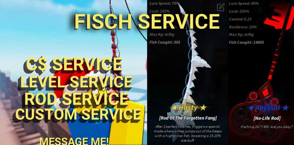 [ FISCH SERVICE ] LEVEL | ROD | C$ | CUSTOM SERVICE | READ DESCRIPTION!