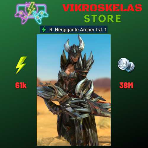 Starter acc with R. Nergigante Archer : 61k energy / 38 mln coins ...