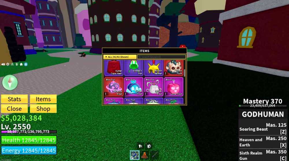 ⭐ Blox Fruits ⭐ 2550LVL ⭐ T-Rex Inventory ⭐ Godhuman ⭐Midnight Blade ⭐