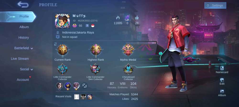 #233 - NEAR MAXED EMBLEMS - SKINS 104 - HEROES 87 - SAINTSAIYA BADANG ...