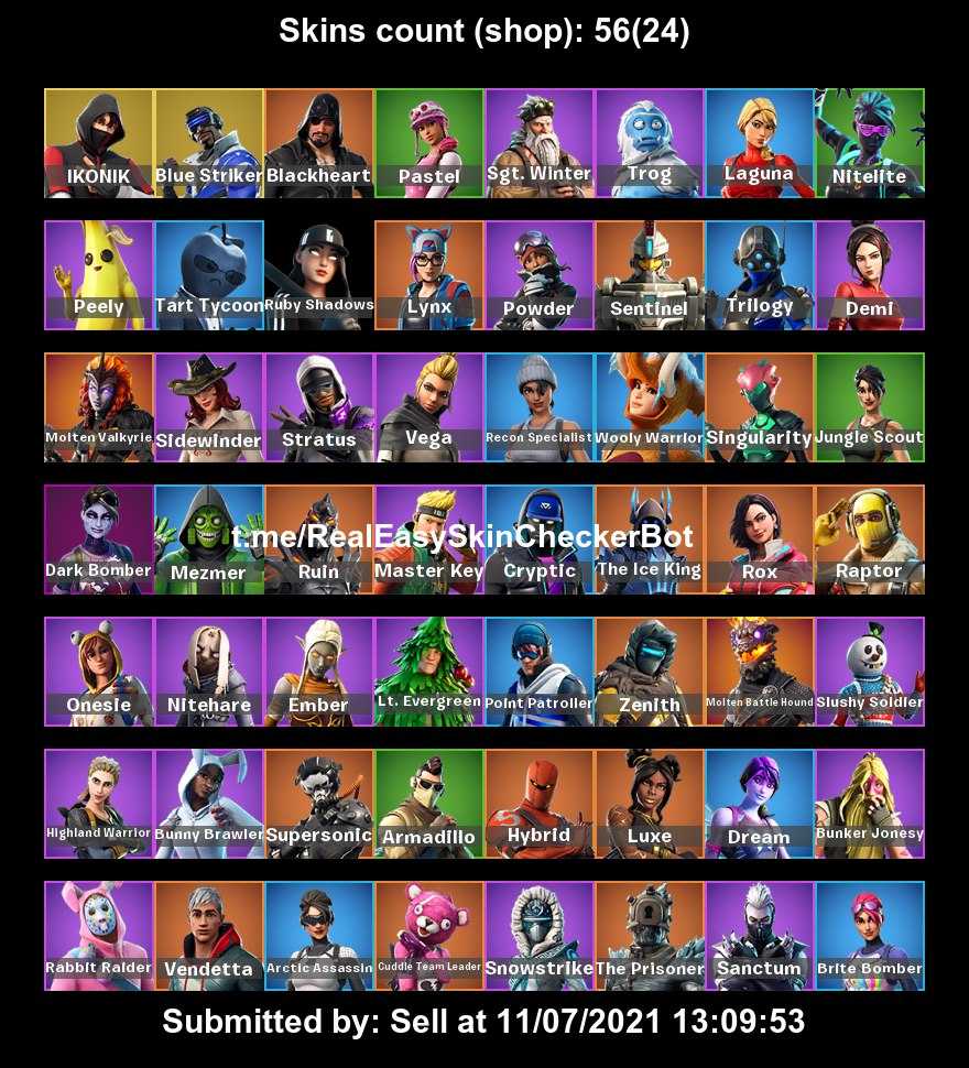 FN OG Account 56 Skin Exclusive Skins IKONIK Blue Striker FN OG Account 56 Skin Exclusive Skins IKONIK Blue Striker