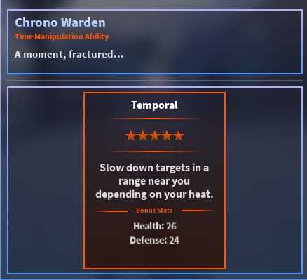 (2) [AUT] TEMPORAL CHRONO| MYTHICAL TRAITS | A Universal Time | Roblox