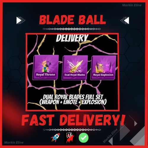 [BLADE BALL - CHEAPEST!!] LIMITED! | DUAL ROYAL BLADE SET (SWORD ...
