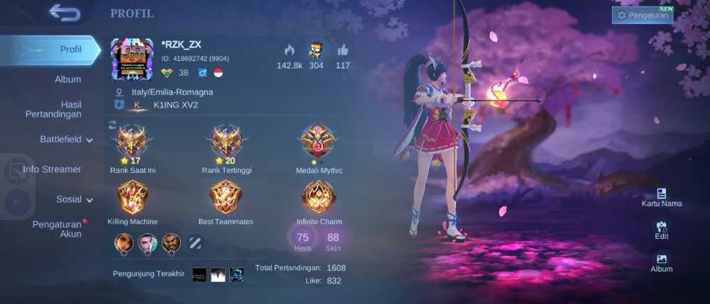 Miya limits,Kof Karina Epic vexana Lapu-lapu special limit skin Login ...