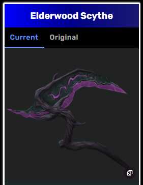 ELDERWOOD SCYTHE / ELDER WOOD SCYTHE - [MM2 - MURDER MYSTERY 2 - ROBLOX]