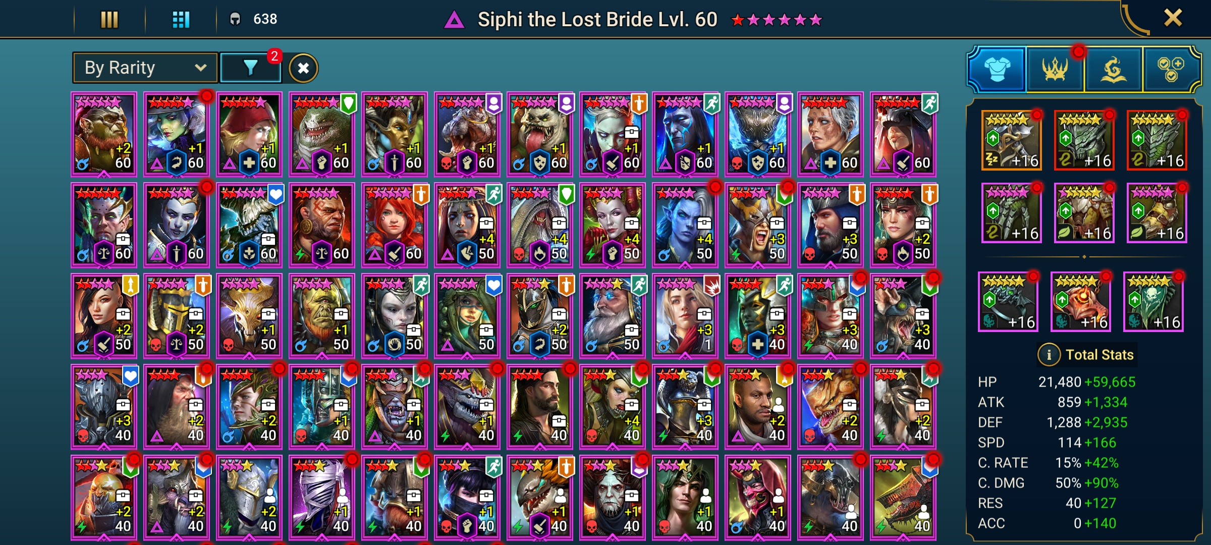 [2 Mythical Champions][8.68M] Lady Mikage,Embrys + 102 LEGENDARY (Siphi ...