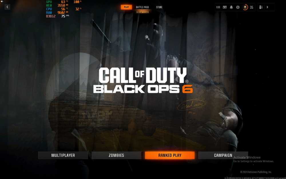 Call Of Duty BO6 50 Wins Ready For Rank Multiplayer Completed Level 30 ...