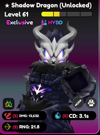 Almighty Shadow Dragon unevo (ab-b) | Anime Defenders