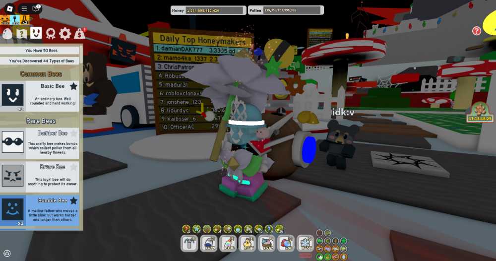 B100 | Bee Swarm Simulator Account | 50 Bee | 17 lvl Hive | BSS ...