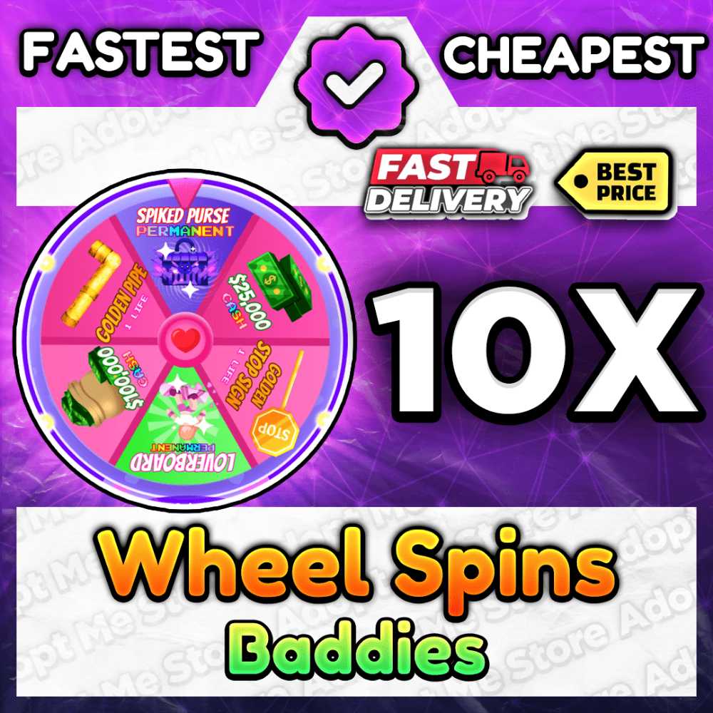 10X Wheel Spins for Baddies - Baddies | ⭐️ 100% SAFE - QUICKEST ...