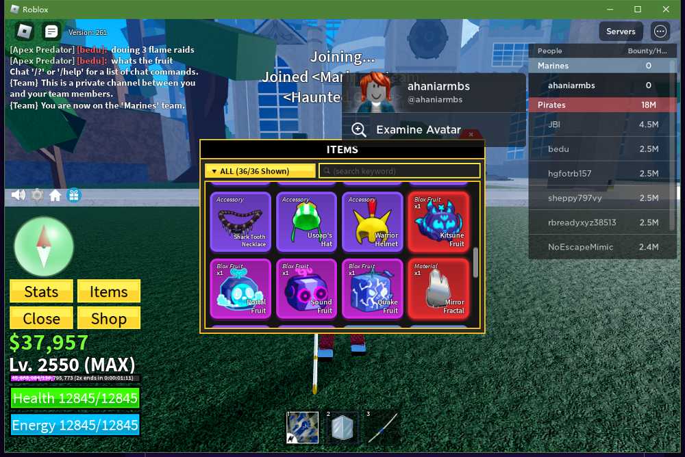 Blox Fruits kitsune inventory+2550LV+Kitsune Fruit+VIEW IMAGE
