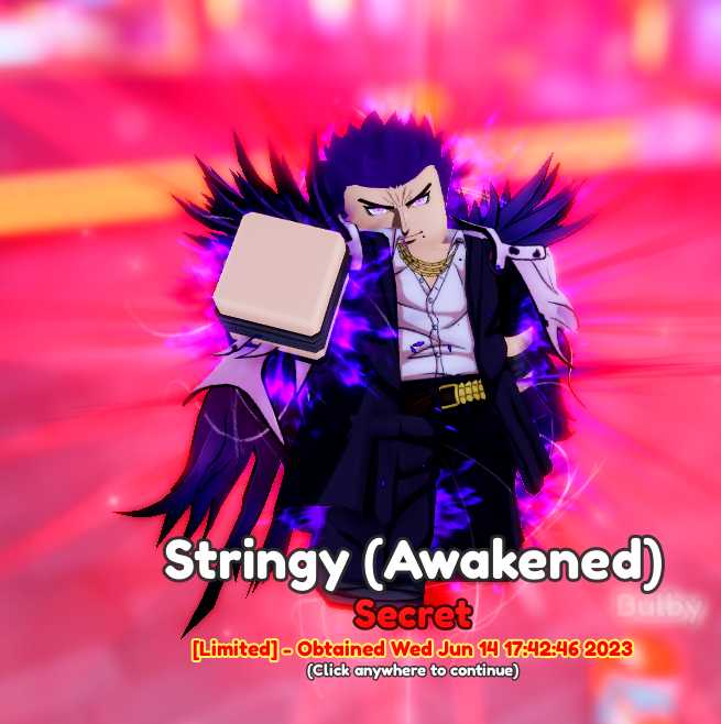 Stringy B+/A-/S - Anime Adventures - Instant Delivery