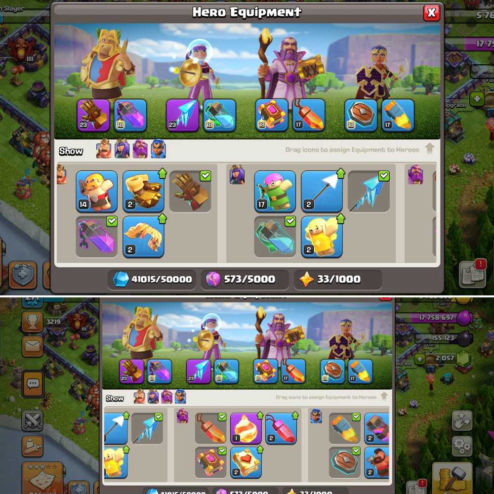 Th 16 max 271 High Xp Maxed hero's & Base Profile max GG+FA+FB High ...