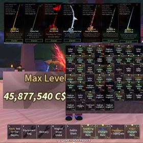Fisch: Level 750 Max- 50m C$ - Rod of the Forgotten Fang, No-Life Rod ...