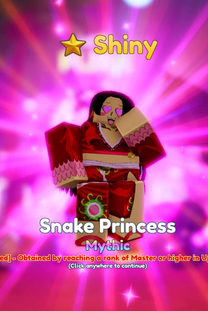 ⭐Shiny Snake Princess | Anime Adventures AA