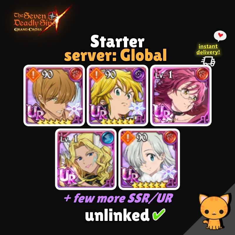 Global | starter Thor the God of Thunder + Traitor Meliodas + Princess ...